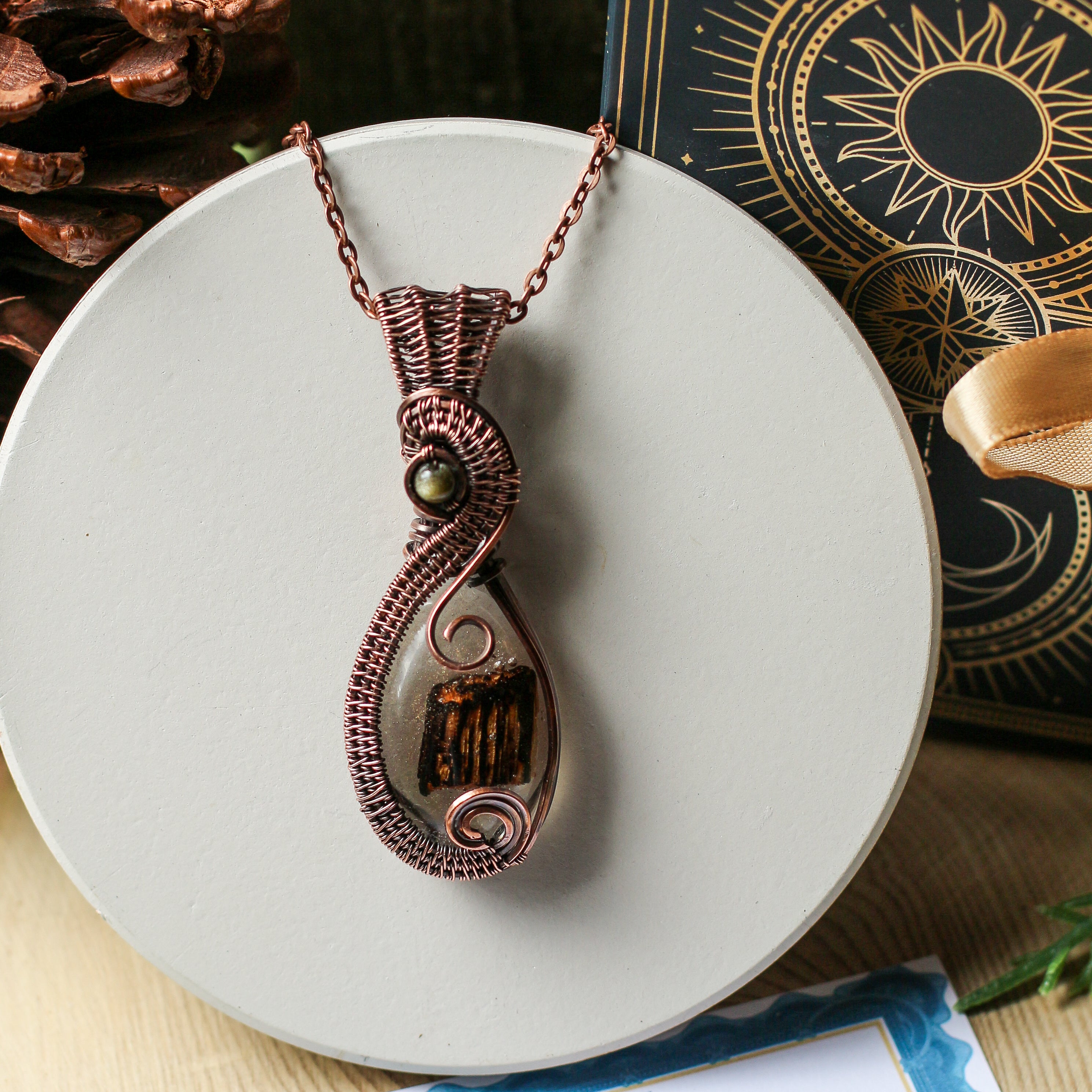 Medium Genuine Arnold Estate (Conjuring House) Wood Fragment Necklace ...