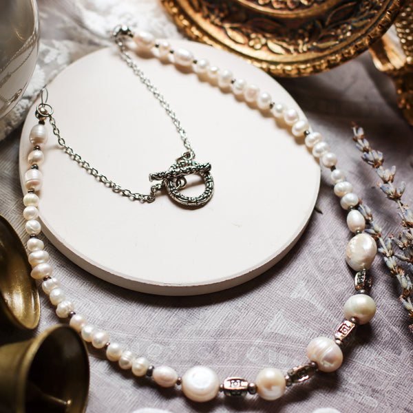 Genuine Cultured Freshwater Pearl Necklace – Handmade By Hawes